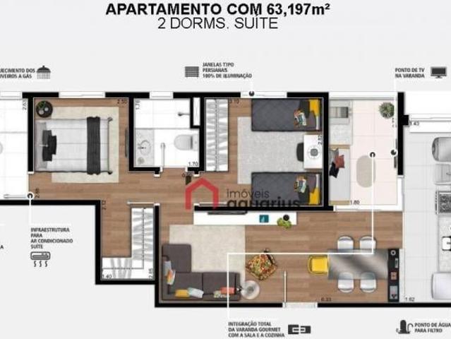 Apartamento à venda, 63 m² por R$ 730.000,00 Jardim Satélite São José dos Campos/SP