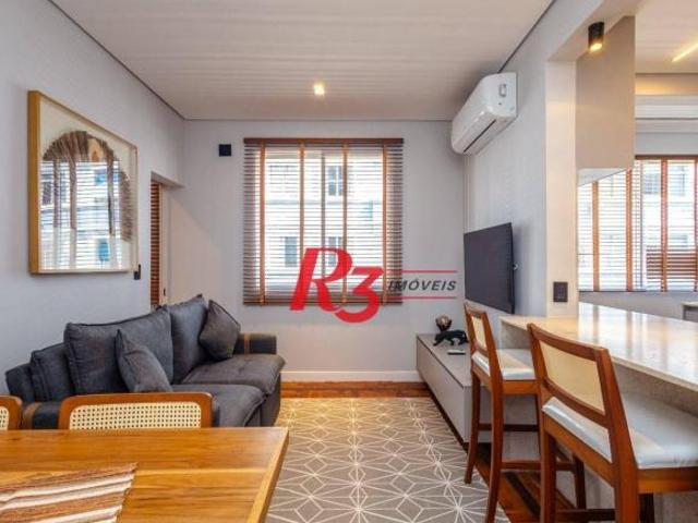 Apartamento com 2 dormitórios à venda, 63 m² por R$ 645.000,00 Aparecida Santos/SP