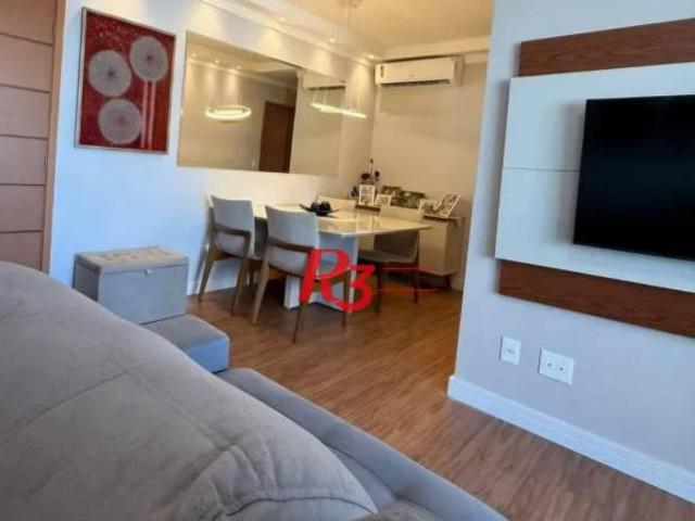 Apartamento com 2 dormitórios à venda, 74 m² por R$ 1.100.000,00 Gonzaga Santos/SP