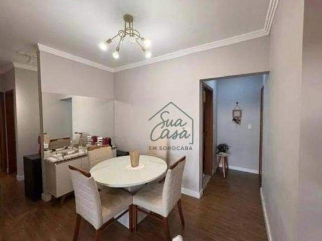 Apartamento com 2 dormitórios à venda, 74 m² por R$ 490.000 Além Ponte Sorocaba/SP