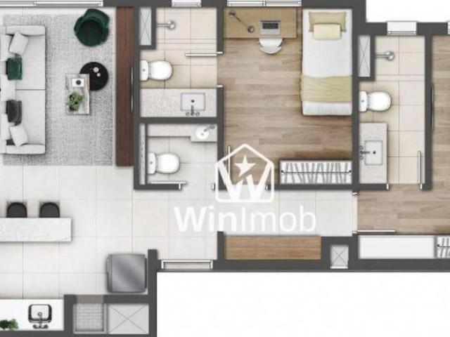 Apartamento com 2 dormitórios à venda, 77 m² por R$ 1.230.000,00 Rio Branco Porto Alegre/RS