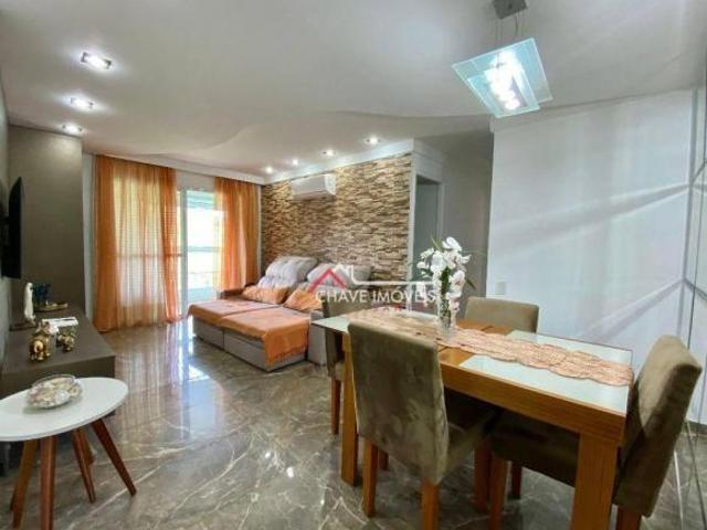 Apartamento com 2 dormitórios à venda, 77 m² por R$ 850.000,00 José Menino Santos/SP