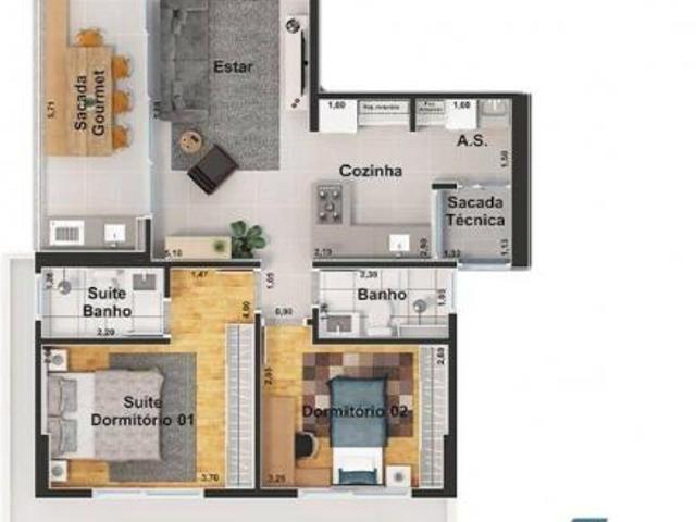 Apartamento com 2 dormitórios à venda, 78 m² por R$ 1.100.000,00 Vila São José Votorantim/SP