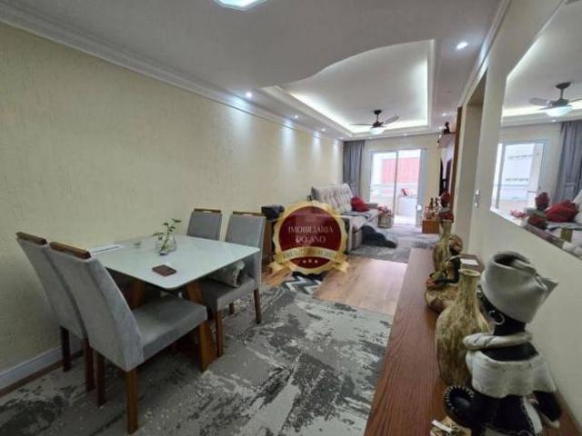 Apartamento com 2 dormitórios à venda, 78 m² por R$ 500.000,00 Vila Guilhermina Praia Grande/SP