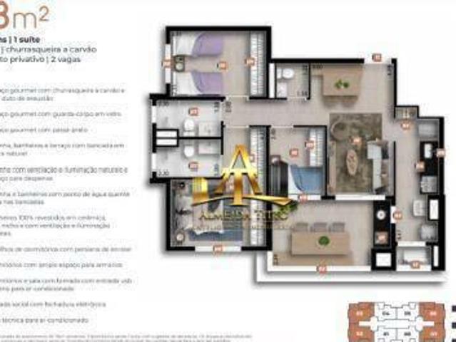 Apartamento com 2 dormitórios à venda, 78 m² por R$ 868.140,00 Osasco Osasco/SP