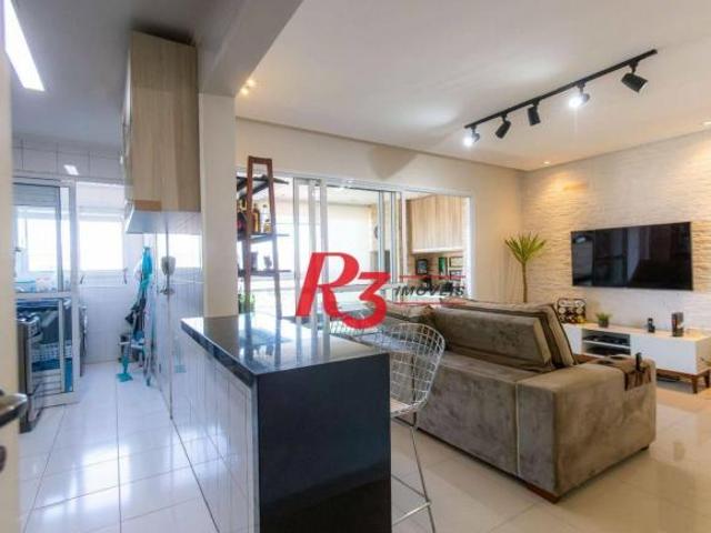 Apartamento com 2 dormitórios à venda, 78 m² por R$ 880.000,00 Ponta da Praia Santos/SP