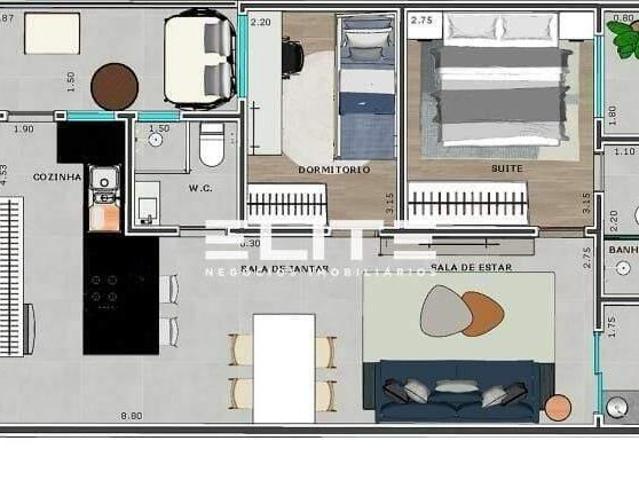 Apartamento com 2 dormitórios à venda, 79 m² por R$ 540.000,00 Vila Guiomar Santo André/SP