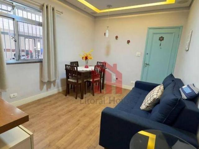 Apartamento com 2 dormitórios à venda, 70 m² por R$ 370.000 Encruzilhada Santos/SP