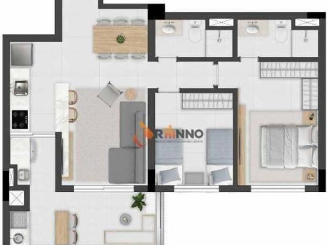 Apartamento com 2 dormitórios à venda, 71 m² por R$ 804.000,00 Água Verde Curitiba/PR