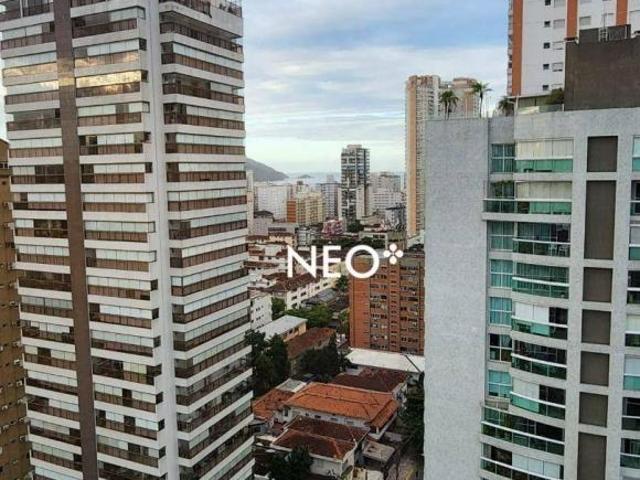 Apartamento com 2 dormitórios à venda, 72 m² por R$ 1.030.000 Embaré Santos/SP