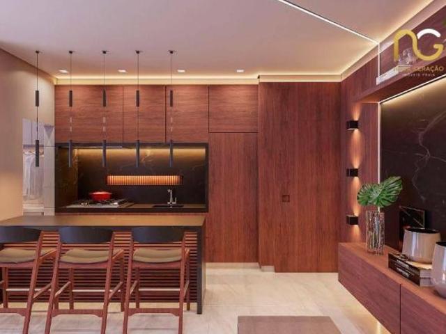 Apartamento com 2 dormitórios à venda, 72 m² por R$ 560.000,00 Canto do Forte Praia Grande/SP