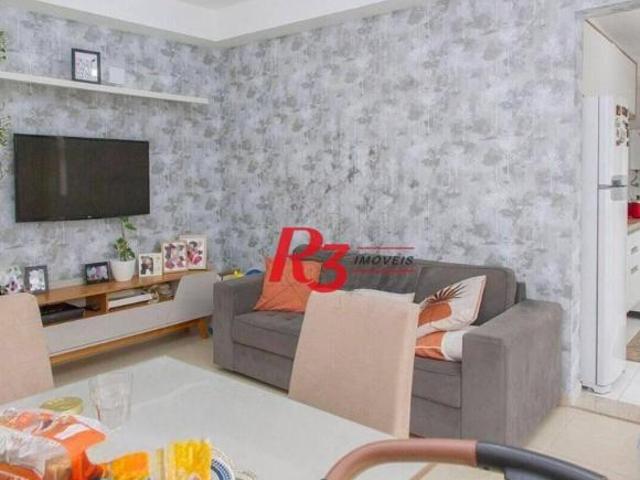 Apartamento com 2 dormitórios à venda, 72 m² por R$ 680.000,00 José Menino Santos/SP
