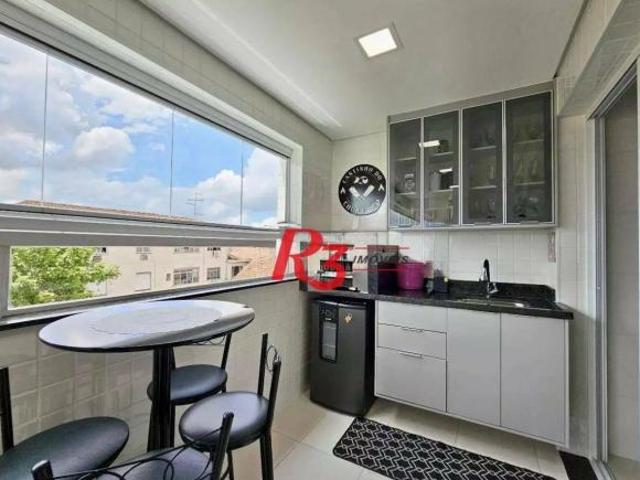 Apartamento com 2 dormitórios à venda, 72 m² por R$ 702.000,00 Macuco Santos/SP