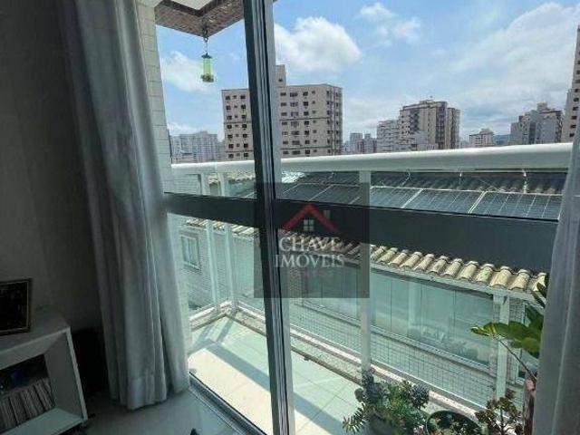 Apartamento com 2 dormitórios à venda, 72 m² por R$ 745.000,00 Aparecida Santos/SP