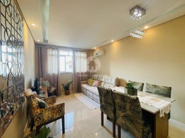 Apartamento com 2 dormitórios à venda, 73 m² por R$ 390.000,00 Encruzilhada Santos/SP