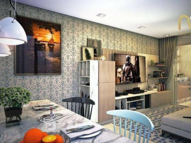 Apartamento com 2 dormitórios à venda, 73 m² por R$ 569.422,75 Balneário Pires Praia Grande/SP