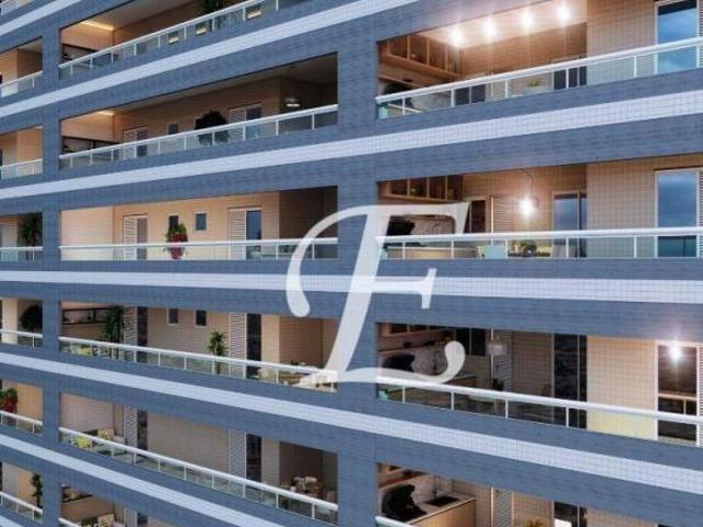 Apartamento com 2 dormitórios à venda, 73 m² por R$ 590.720,00 Canto do Forte Praia Grande/SP