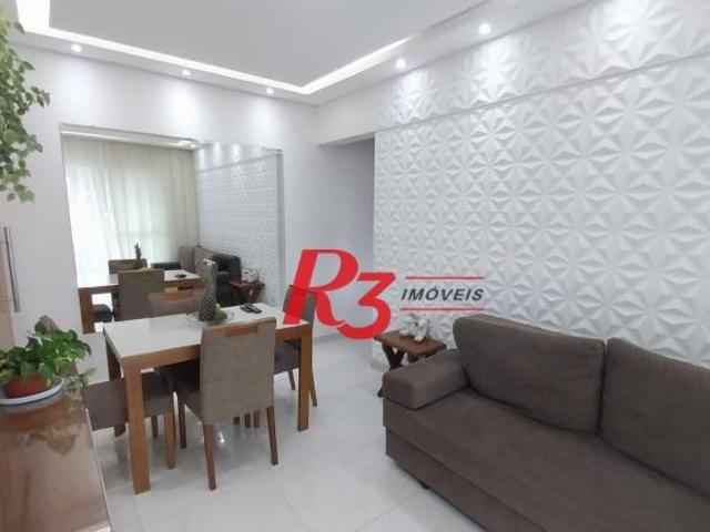 Apartamento com 2 dormitórios à venda, 73 m² por R$ 619.000,00 Campo Grande Santos/SP