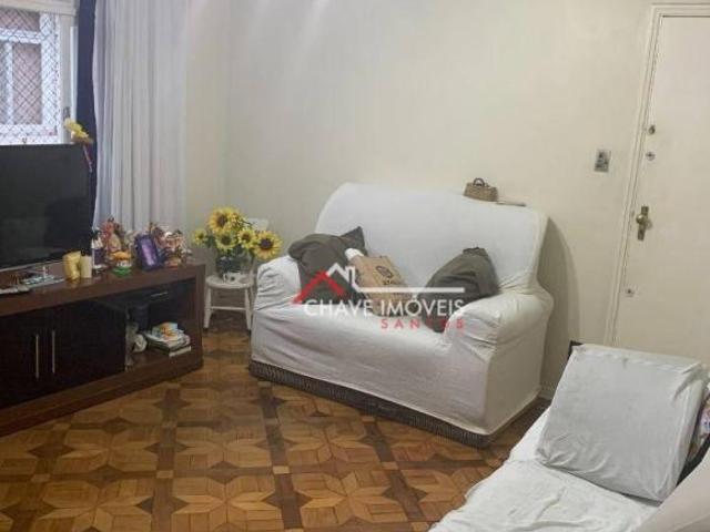 Apartamento com 2 dormitórios à venda, 85 m² por R$ 450.000,00 Campo Grande Santos/SP