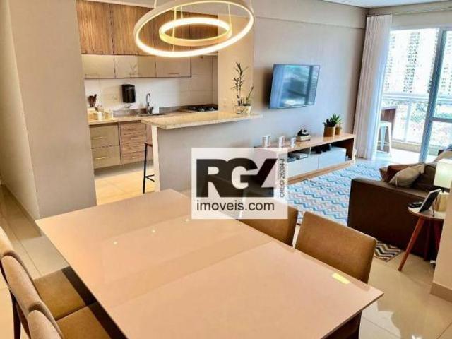 Apartamento com 2 dormitórios à venda, 85 m² por R$ 925.000,00 Marapé Santos/SP