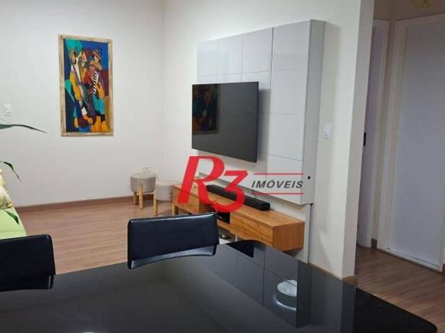 Apartamento com 2 dormitórios à venda, 86 m² por R$ 554.900,00 Campo Grande Santos/SP