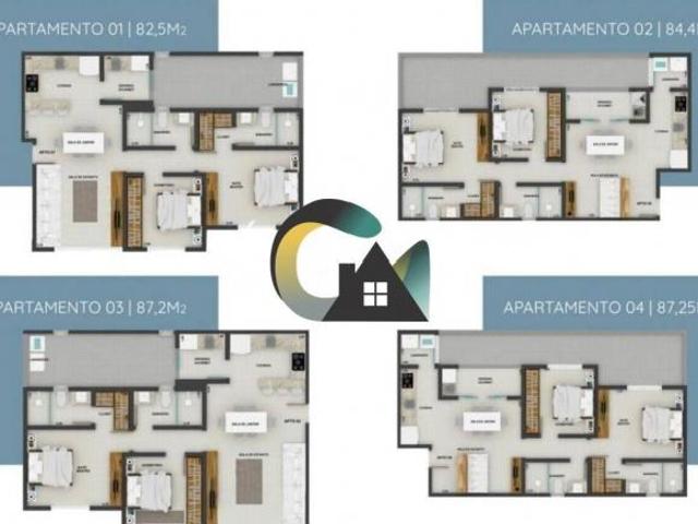 Apartamento com 2 dormitórios à venda, 87,2 m² por R$ 380.000 Jardim Universitário Barretos/SP