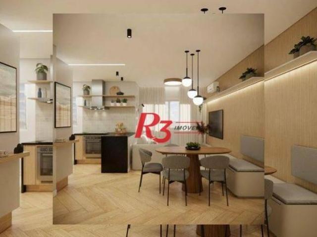 Apartamento com 2 dormitórios à venda, 80 m² por R$ 550.000,00 Boqueirão Santos/SP