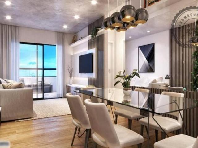 Apartamento com 2 dormitórios à venda, 80 m² por R$ 606.906,82 Boqueirão Praia Grande/SP