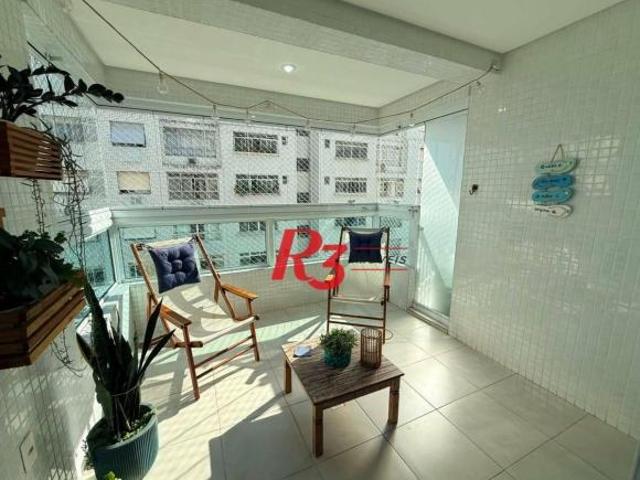 Apartamento com 2 dormitórios à venda, 80 m² por R$ 749.000,00 José Menino Santos/SP