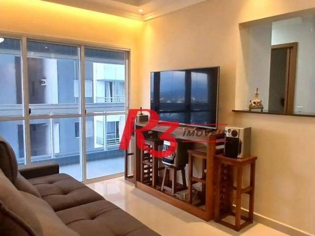 Apartamento com 2 dormitórios à venda, 80 m² por R$ 750.000,00 Macuco Santos/SP
