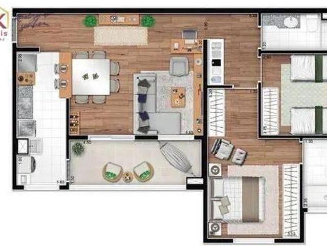 Apartamento com 2 dormitórios à venda, 81 m² por R$ 530.000 Esplanada Independência Taubaté/SP