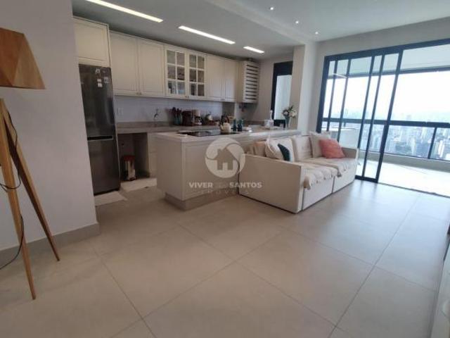 Apartamento com 2 dormitórios à venda, 82 m² por R$ 1.580.000,00 Aparecida Santos/SP