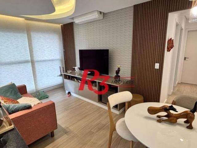 Apartamento com 2 dormitórios à venda, 82 m² por R$ 1.100.000,00 Aparecida Santos/SP