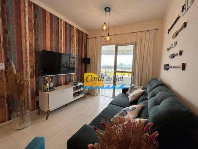 Apartamento com 2 dormitórios à venda, 82 m² por R$ 570.000,00 Aviação Praia Grande/SP