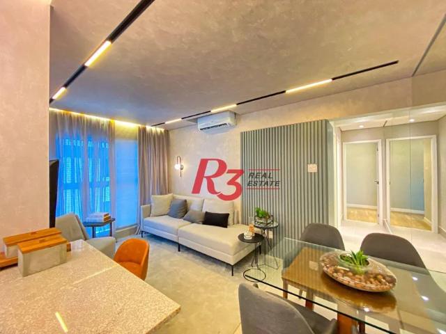 Apartamento com 2 dormitórios à venda, 82 m² por R$ 890.000,00 Aparecida Santos/SP