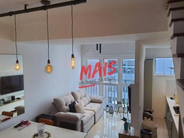 Apartamento com 2 Dormitórios à Venda, 83 m² Gonzaga Santos/SP