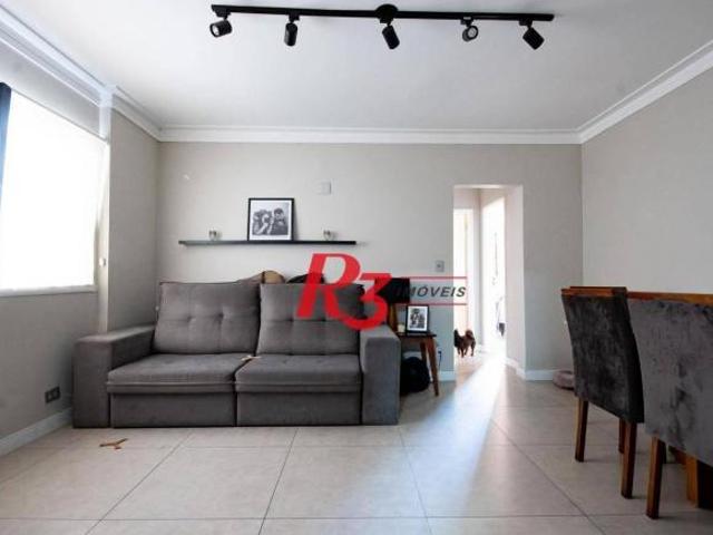 Apartamento com 2 dormitórios à venda, 94 m² por R$ 480.000,00 Embaré Santos/SP