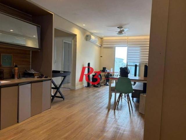 Apartamento com 2 dormitórios à venda, 95 m² por R$ 550.000,00 Marapé Santos/SP