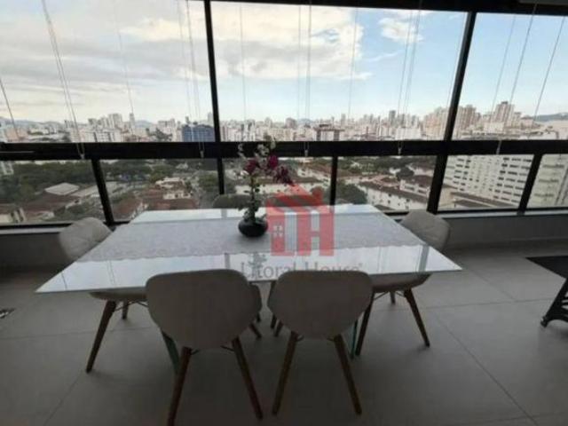 Apartamento com 2 dormitórios à venda, 90 m² por R$ 1.170.000,00 Marapé Santos/SP
