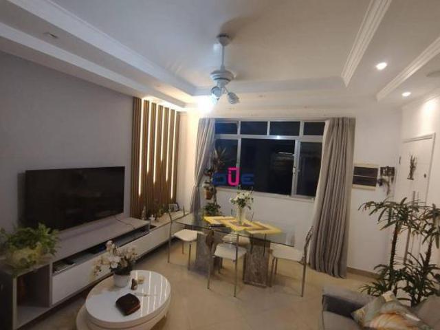 Apartamento com 2 dormitórios à venda, 90 m² por R$ 490.000 Boqueirão Santos/SP