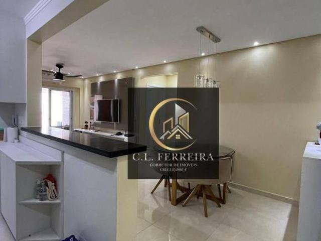 Apartamento com 2 dormitórios à venda, 92 m² por R$ 780.000,00 Aviação Praia Grande/SP