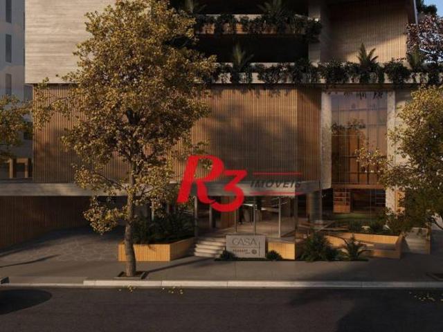 Apartamento com 2 dormitórios à venda, 93 m² por R$ 1.939.610 Boqueirão Santos/SP