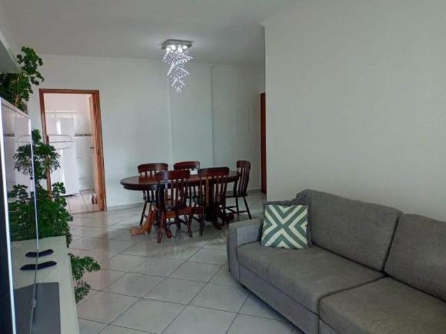Apartamento à venda no Bairro Aviação Praia Grande com vista mar, varanda gourmet e 2 vagas