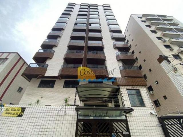 Apartamento com 2 dormitórios e 01 suíte à venda, 92 m² por R$ 500.000 Vila Guilhermina Praia Gr