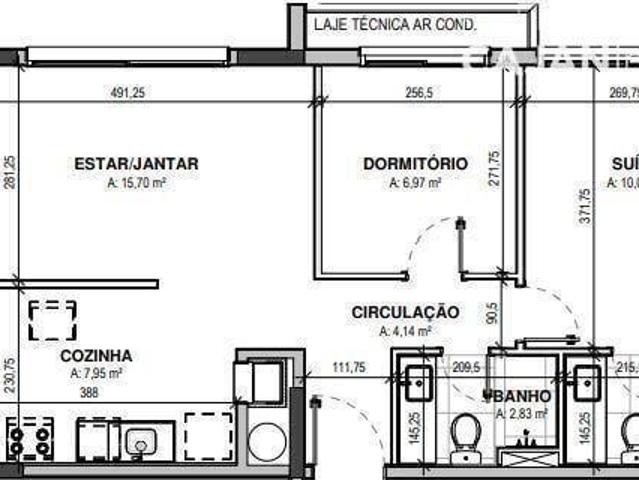 Apartamento com 2 dormitórios e 1 vaga no Rio Branco