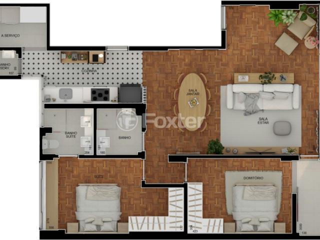 Apartamento com 2 dormitórios em São Paulo