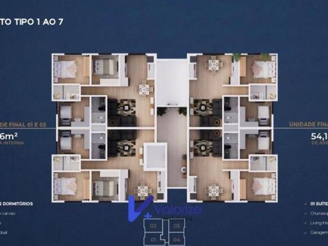 Apartamento com 2 dormitórios, faixa mar à venda