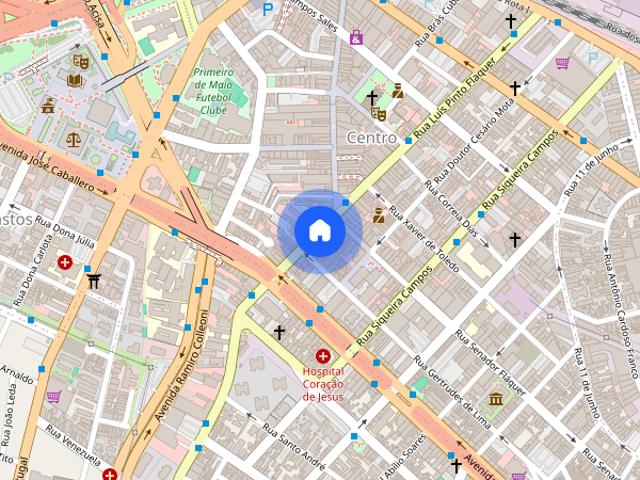 Apartamento com 2 dormitórios para alugar, 45 m² por R$ 2.090,00/mês Centro Santo André/SP