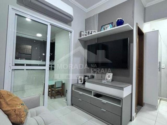 Apartamento com 2 dormitórios Semi Mobiliado à venda no Canto do Forte em Praia Grande