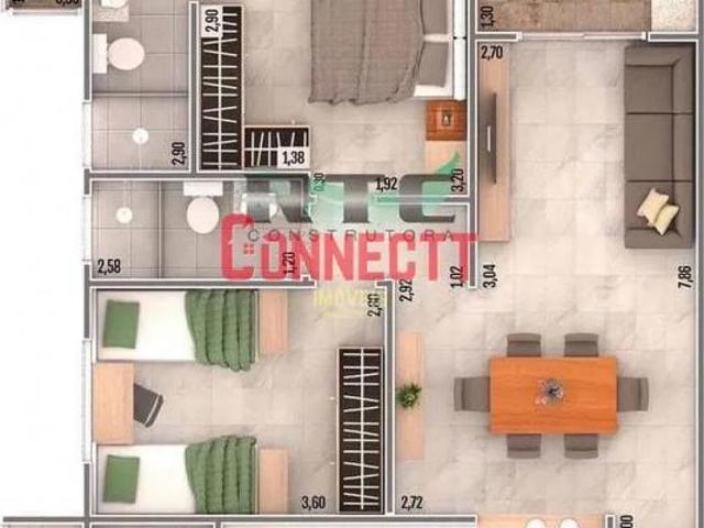 Apartamento com 2 dormitórios sendo 1 suíte à venda, 84 m² por R$ 455.000 Caiçara Praia Grande/S